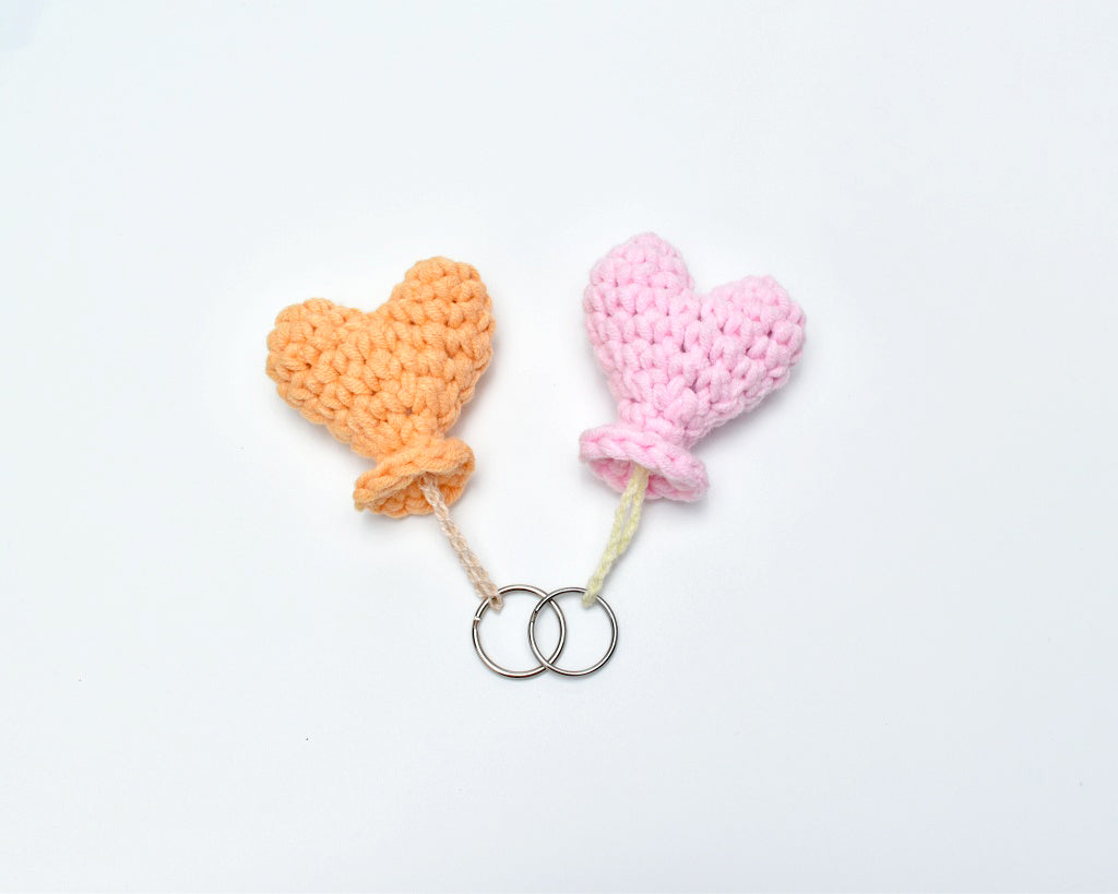 Heart Balloon Keyring Crochet Pattern – Dreamy Wool